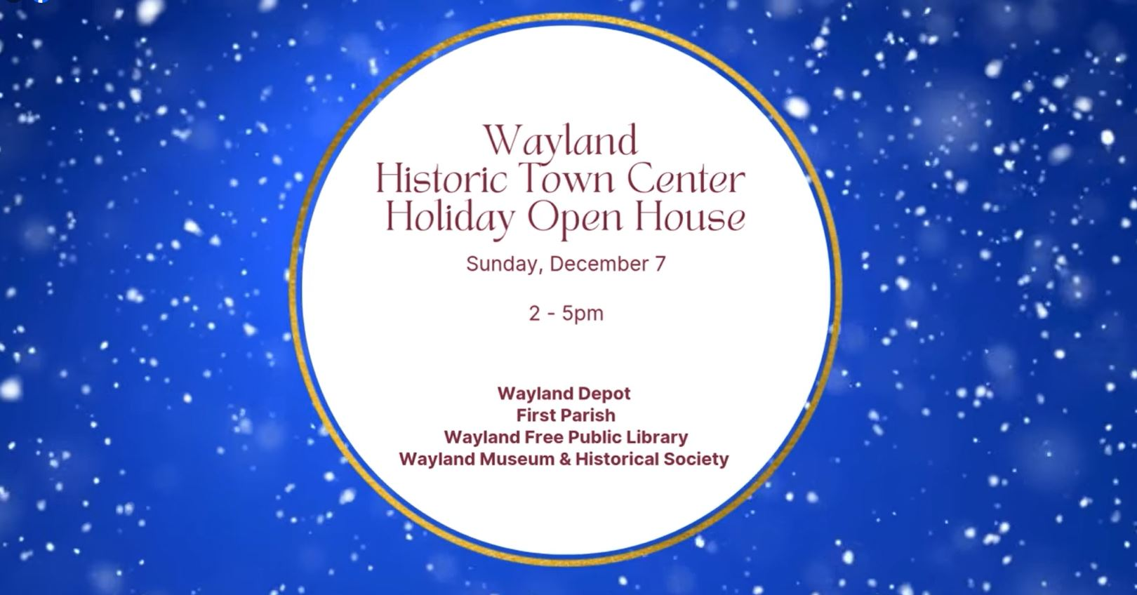 Wayland’s Historic Center Presents Holiday Events for All - Wayland ...
